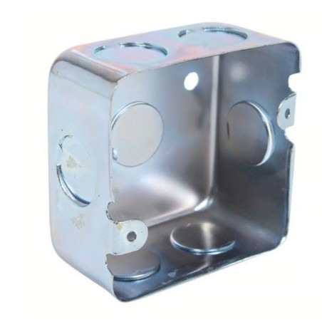 Caja cuadrada galvanizada ref 1"