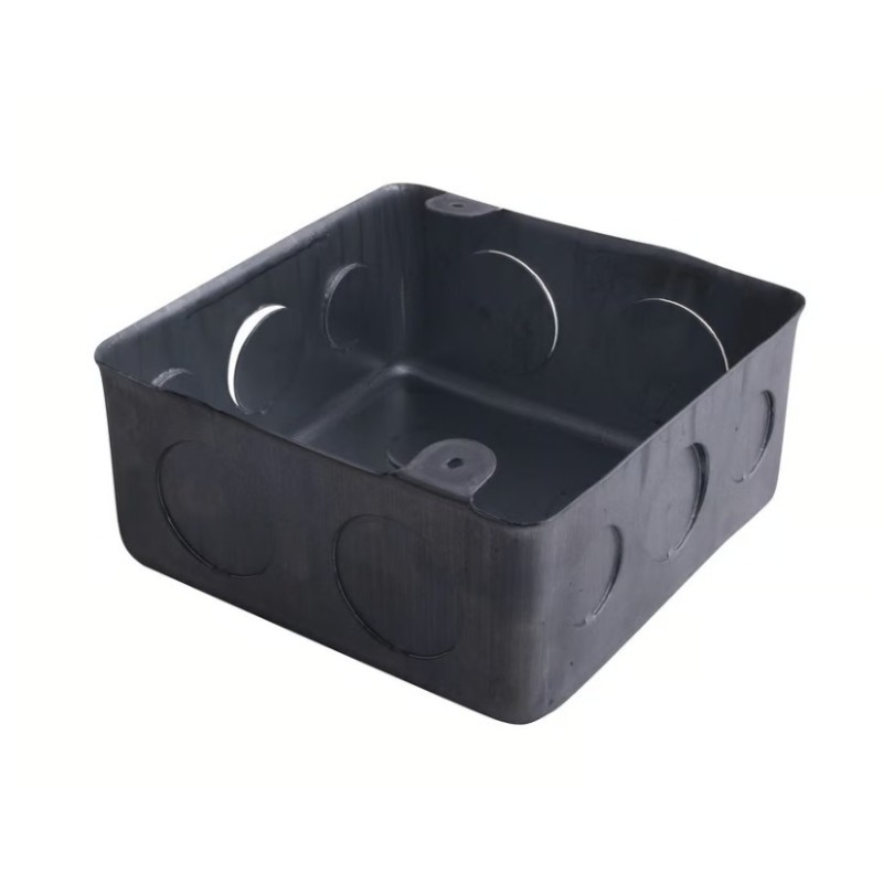 Caja cuadrada galvanizada ref 1"