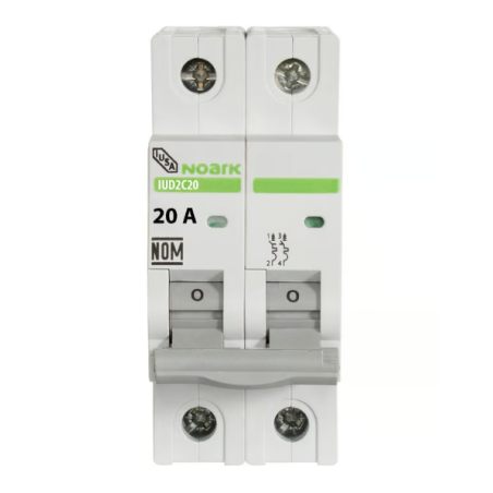 Interruptor termomagnetico riel din 2p 20a